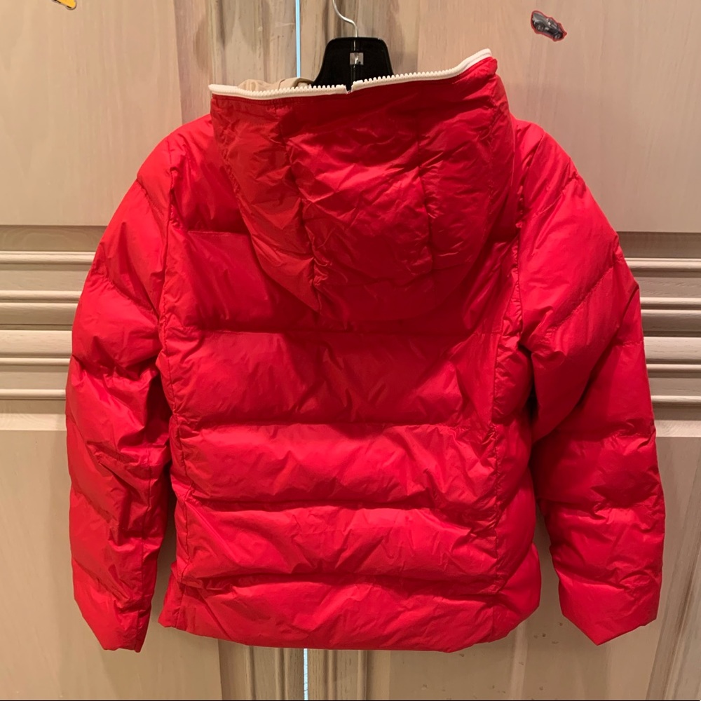 Red Gap Puffer Jacket With Hood - Gem